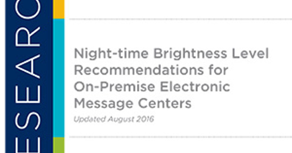 Free ISA Resource: Brightness Levels for LED Signs