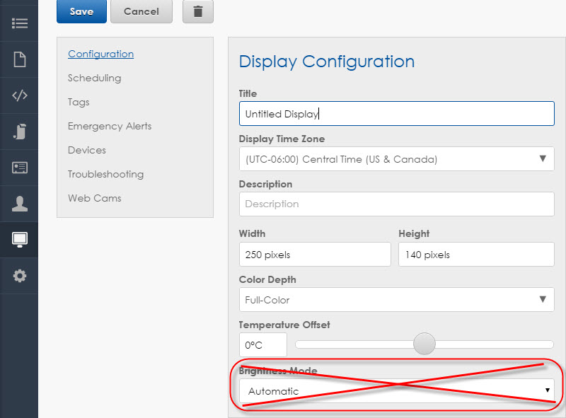 Brightness Levels & Background Colors