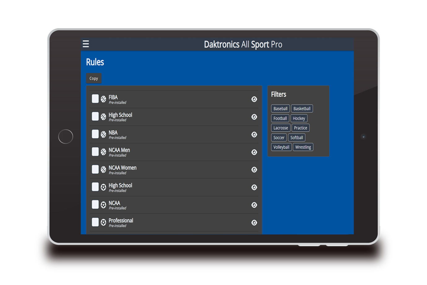All Sport Pro Software Suite