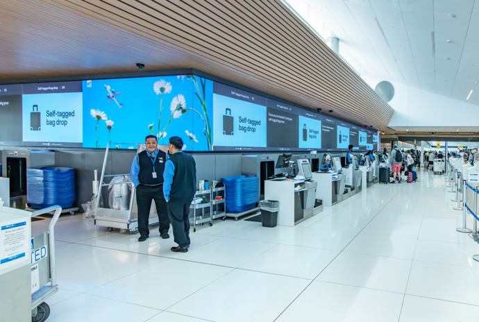 Airports Evolve with Digital Backwall Ticketing Displays
