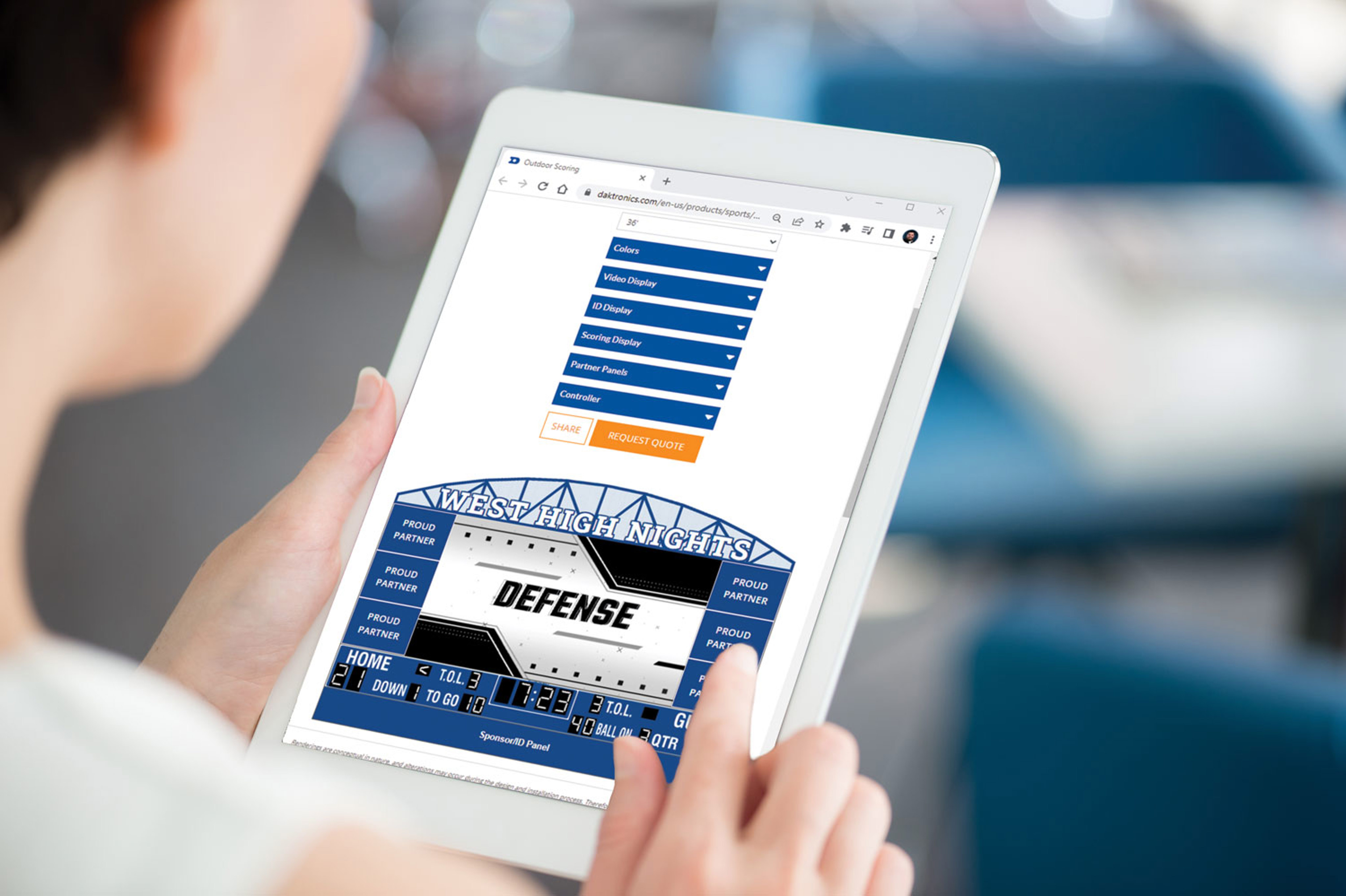 Outdoor Sports Video Displays