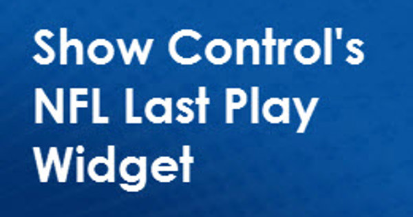 NFL Last Play Widget