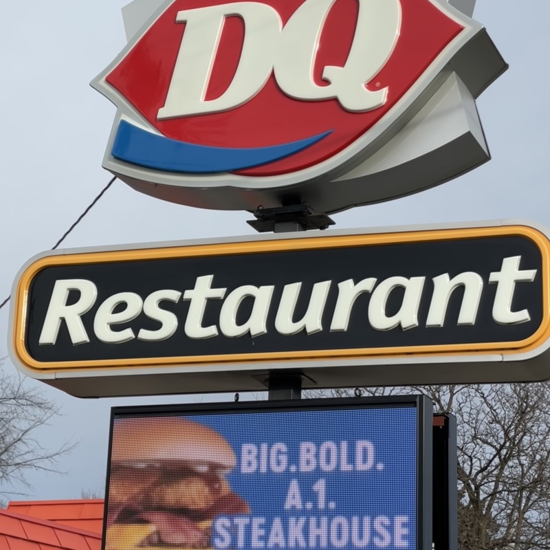 DQ® Employees Bring the Love to Daktronics Digital Sign