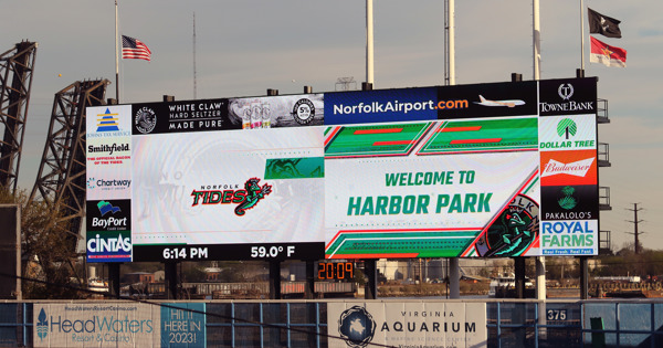Norfolk Tides LED Display System Evolves to Second Largest in MiLB