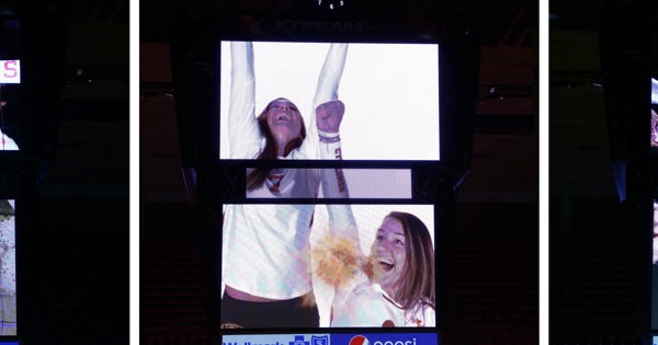 Turning a centerhung into a single canvas: Iowa State University