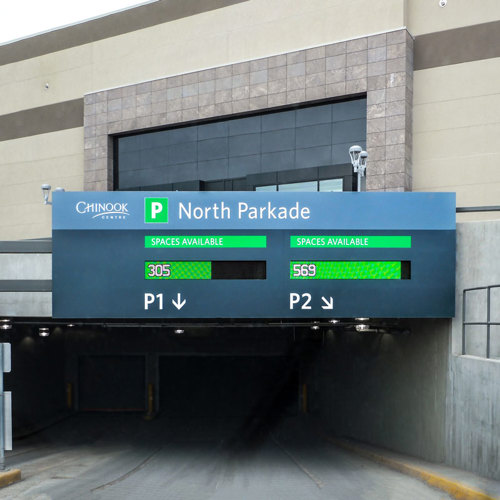 Digital Displays for Parking Facilities