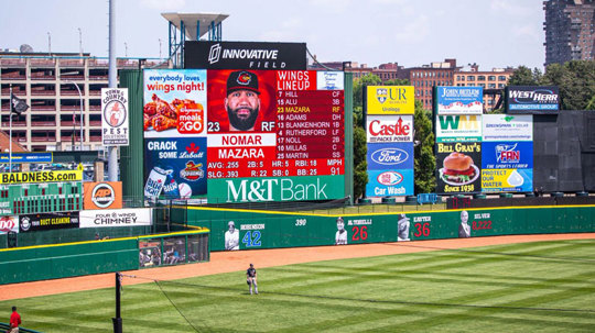 Daktronics Minor League Sport Video Scoreboards and Sound Systems