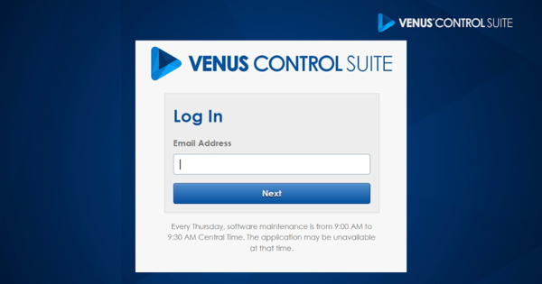 Effortless Access Made Simple: Experience the Redesigned Log-In Process for Venus Control Suite