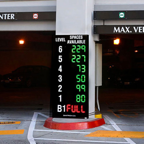 Digital Displays for Parking Facilities