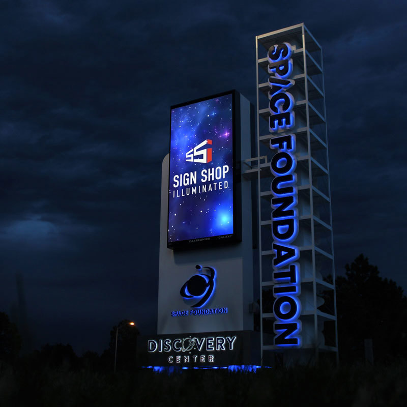Sign Shop Illuminated Launches New Sign for The Space Foundation