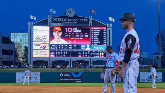 Daktronics Minor League Sport Video Scoreboards and Sound Systems