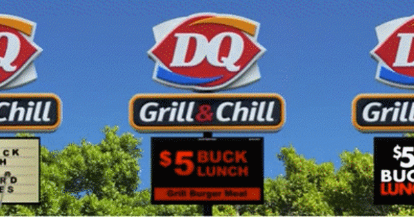 DQ® Employees Bring the Love to Daktronics Digital Sign