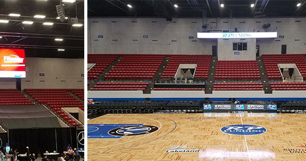 RP Funding Center Scores with Seven New Daktronics LED Displays