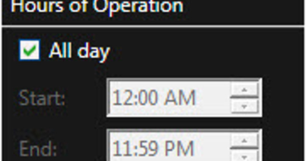 Rules, Regulations, and Hours of Operation